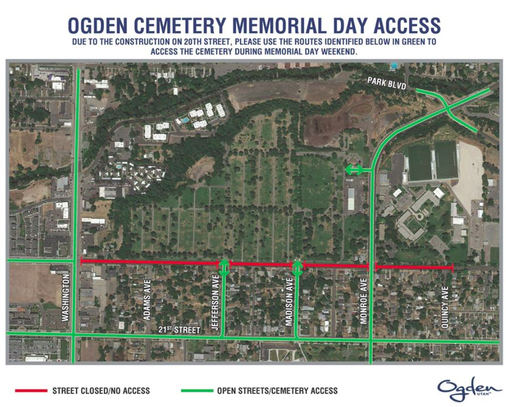 Ogden Cemetery open Memorial Day despite construction, but access will ...